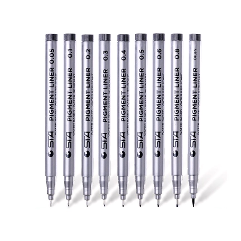 0.05-1mm Professional Drawing Pens Anime Pens Sketch Pens Precision ...