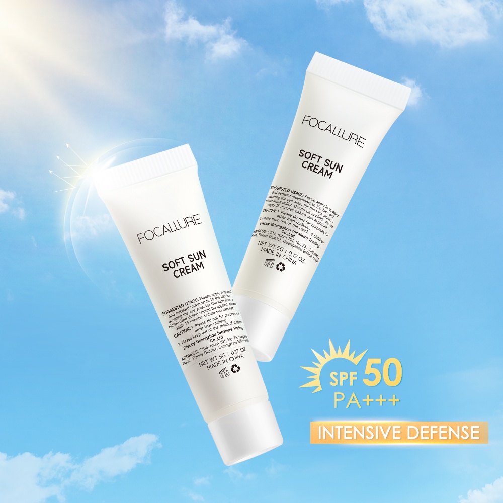 FOCALLURE Sunscreen 4-in-1 Intensive Defense Sunscreen Gel SPF50PA+++ 2 ...