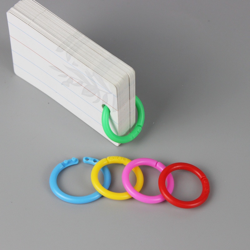 New 15/20/28/40mm Plastic Ring Binder DIY Albums Circle Loose-leaf Book ...