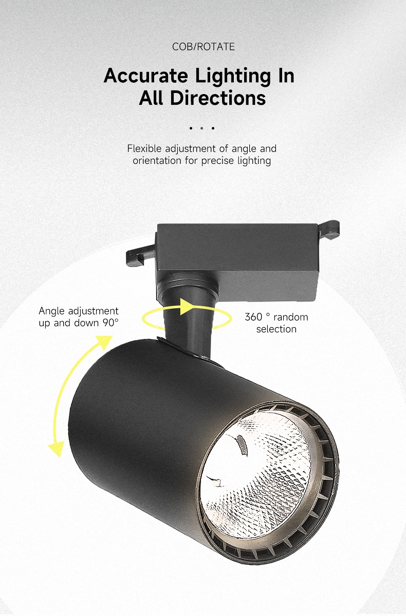 1 set Led Track Light (3 lights + 1m rail) Track Light Rail Spotlights ...