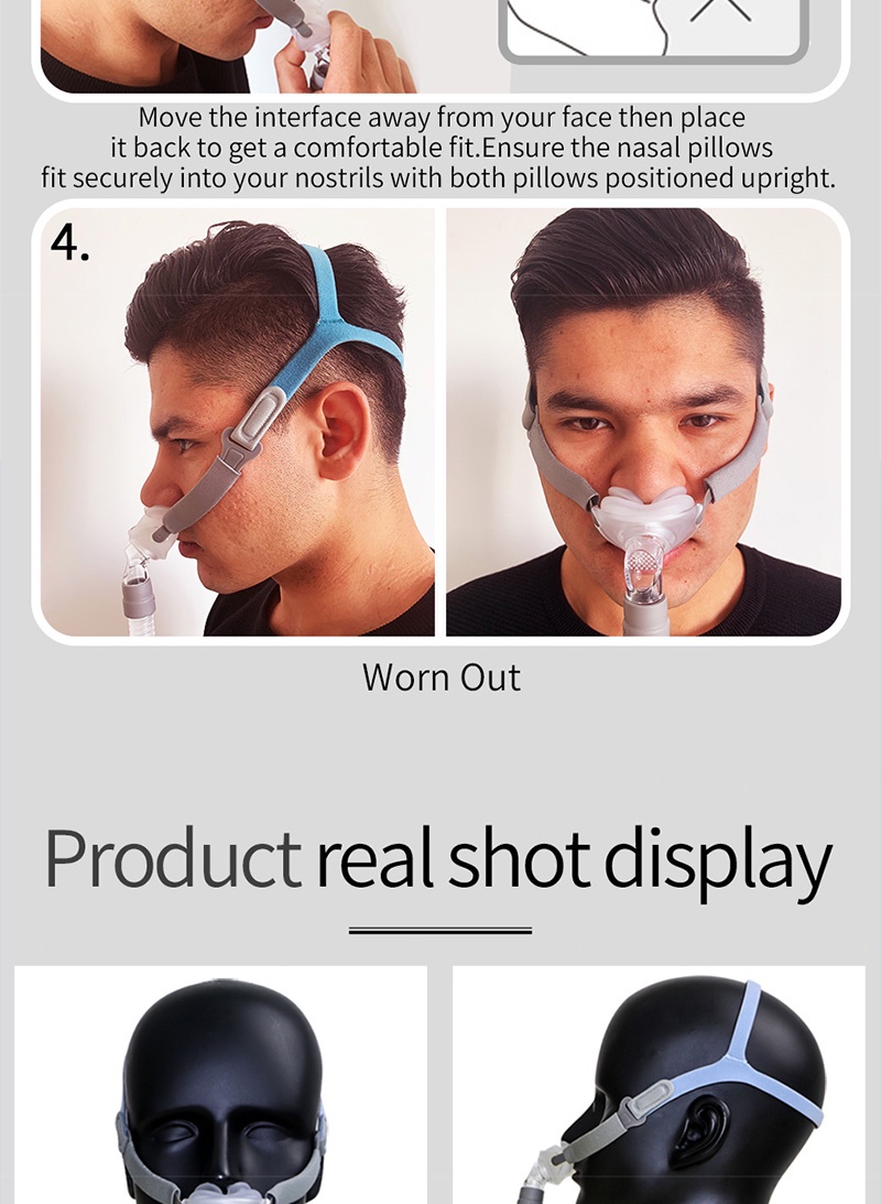 BMC P2 Nasal Pillow CPAP Mask Silicone SML Size All In Medical Sleep ...
