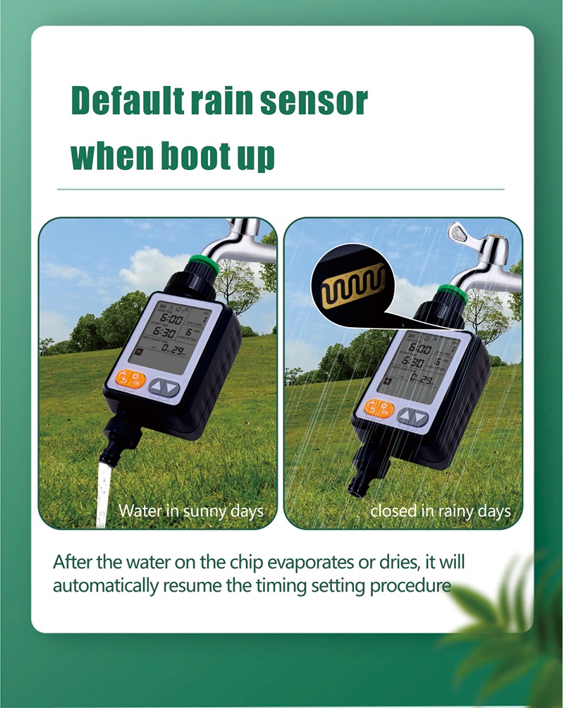 Rainy Sensor Automatic Watering Timer Large Screen Smart Lazy ...