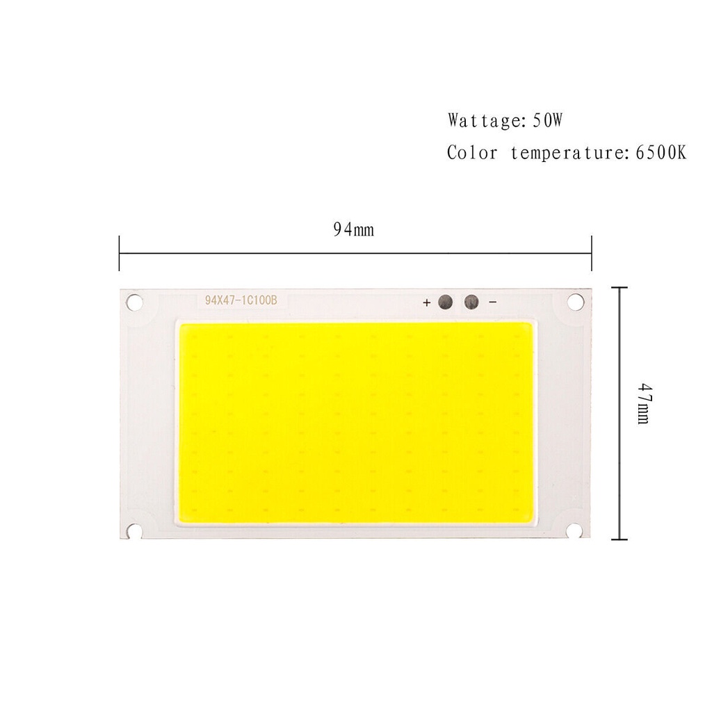 Ultra Bright 50W DC 3V 3.7V LED COB Strip Lamp Lights Chip On Board ...