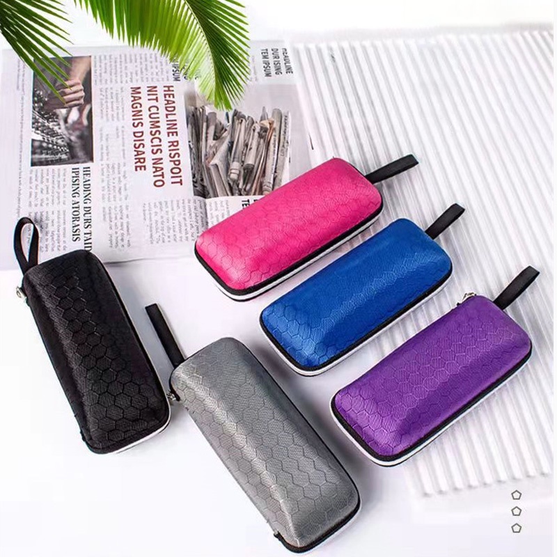 Glasses Case Colorful Zipper Sunglasses Case Protective Box Sun Glasses ...