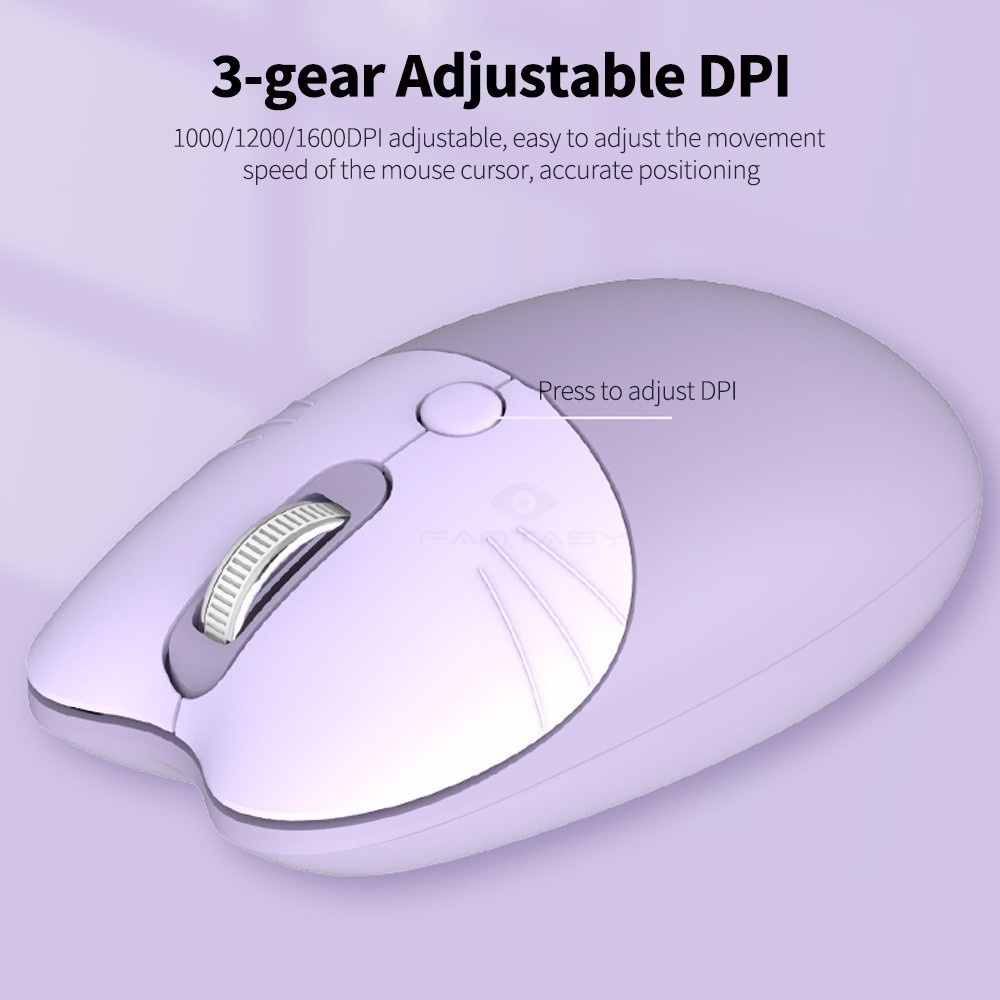 MOFII Bluetooth Wireless Mouse Mute Mouse Silent Dual Mode Mouse 2.4Ghz ...
