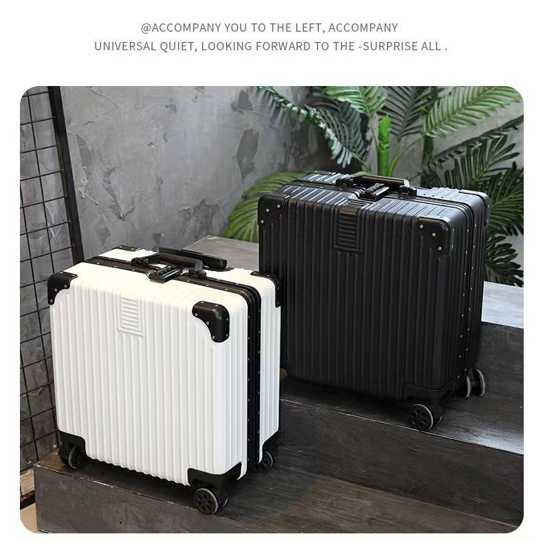 Aluminum Frame Mini Luggage 18/20 Inch - Mute Wheel & Password Lock ...