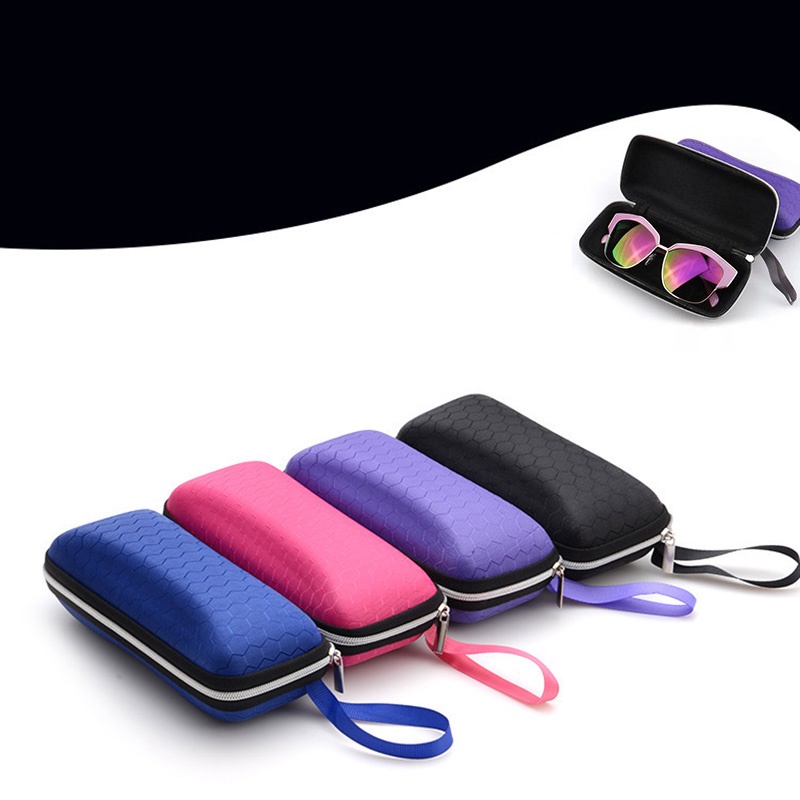 Glasses Case Colorful Zipper Sunglasses Case Protective Box Sun Glasses ...