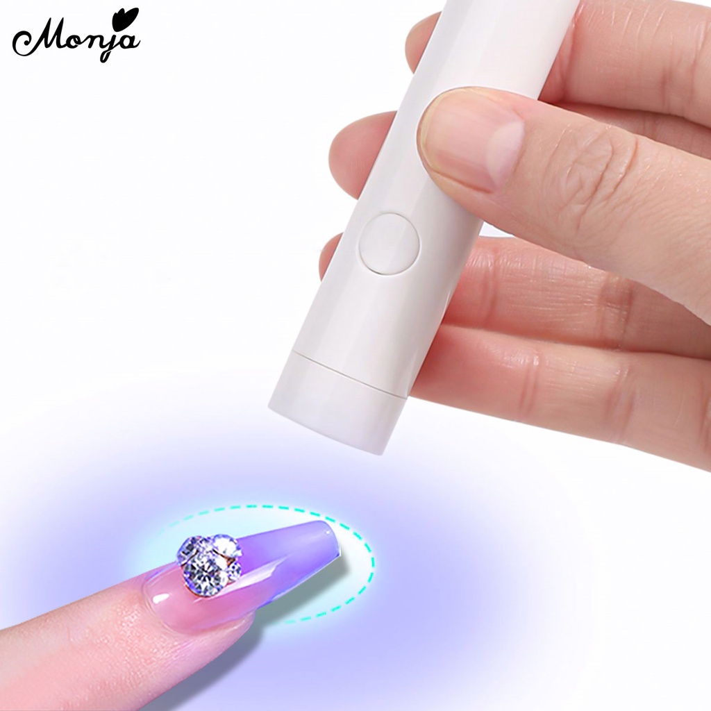 Monja Nail Art Dryer for UV Gel Polish Glue Mini USB Lamp Portable 3 ...