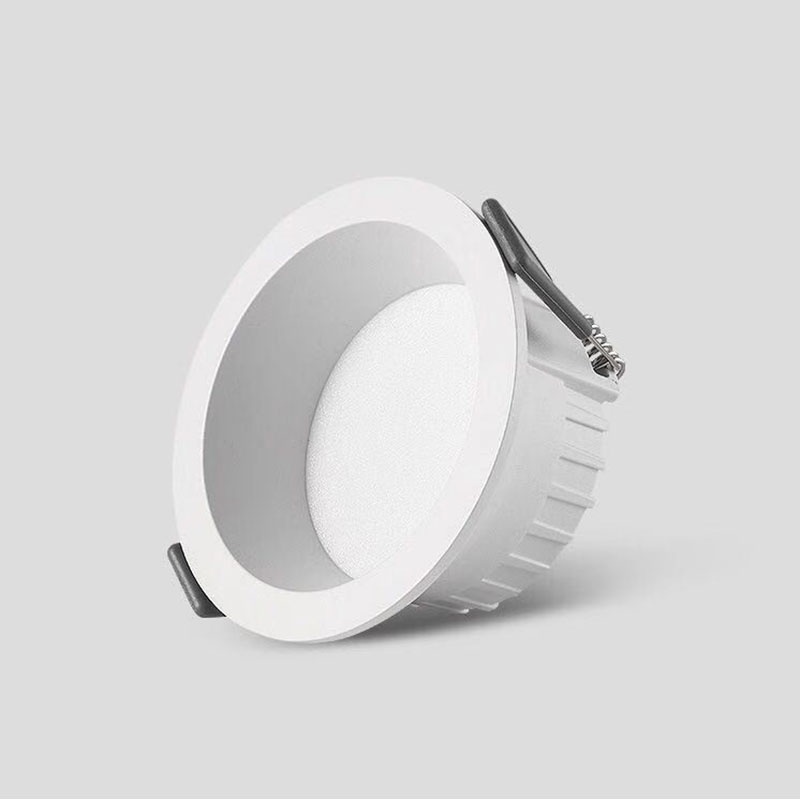 Round Anti-Glare Led SMD2835 Recessed Downlights Black/White Tri Color ...