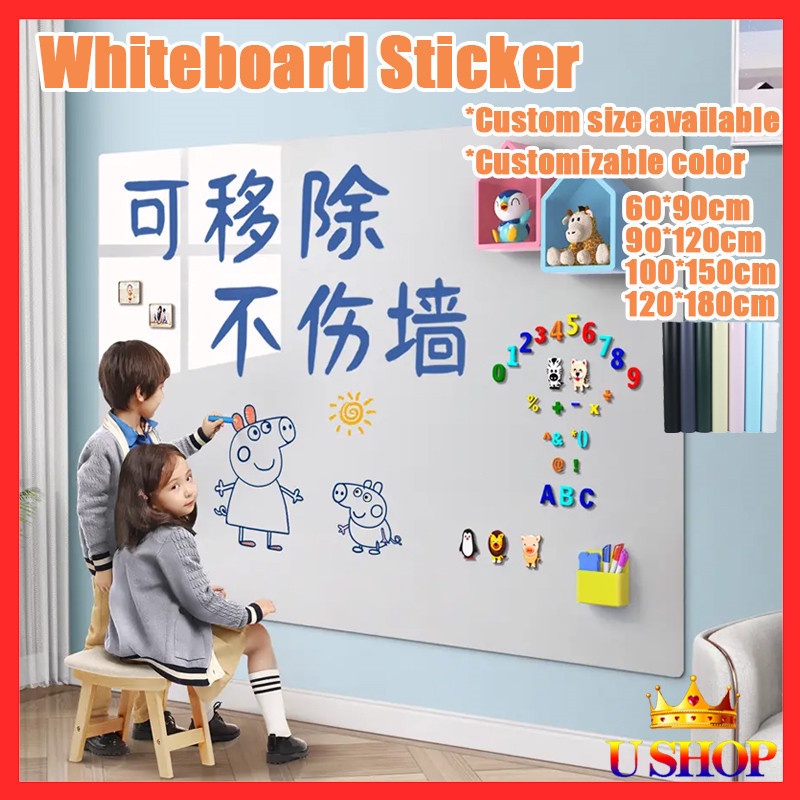 🔥Free Shipping🔥Soft Magnetic Whiteboard Stickers Wall Self Adhesive ...
