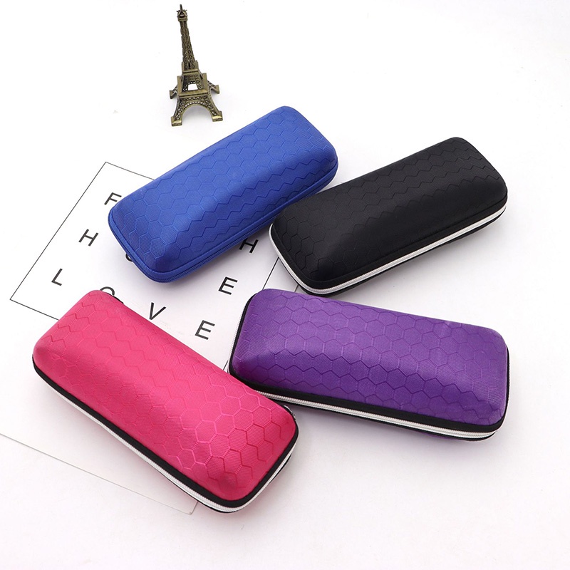 Glasses Case Colorful Zipper Sunglasses Case Protective Box Sun Glasses ...