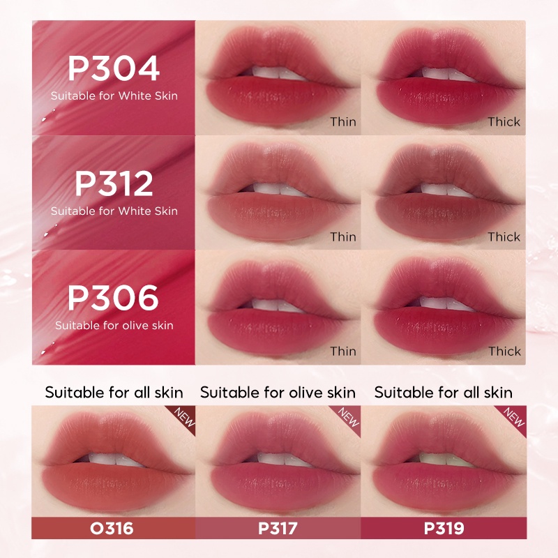 Colorkey Watery Matte Lipgloss Waterproof Non-stick Liquid Lipstick Lip ...