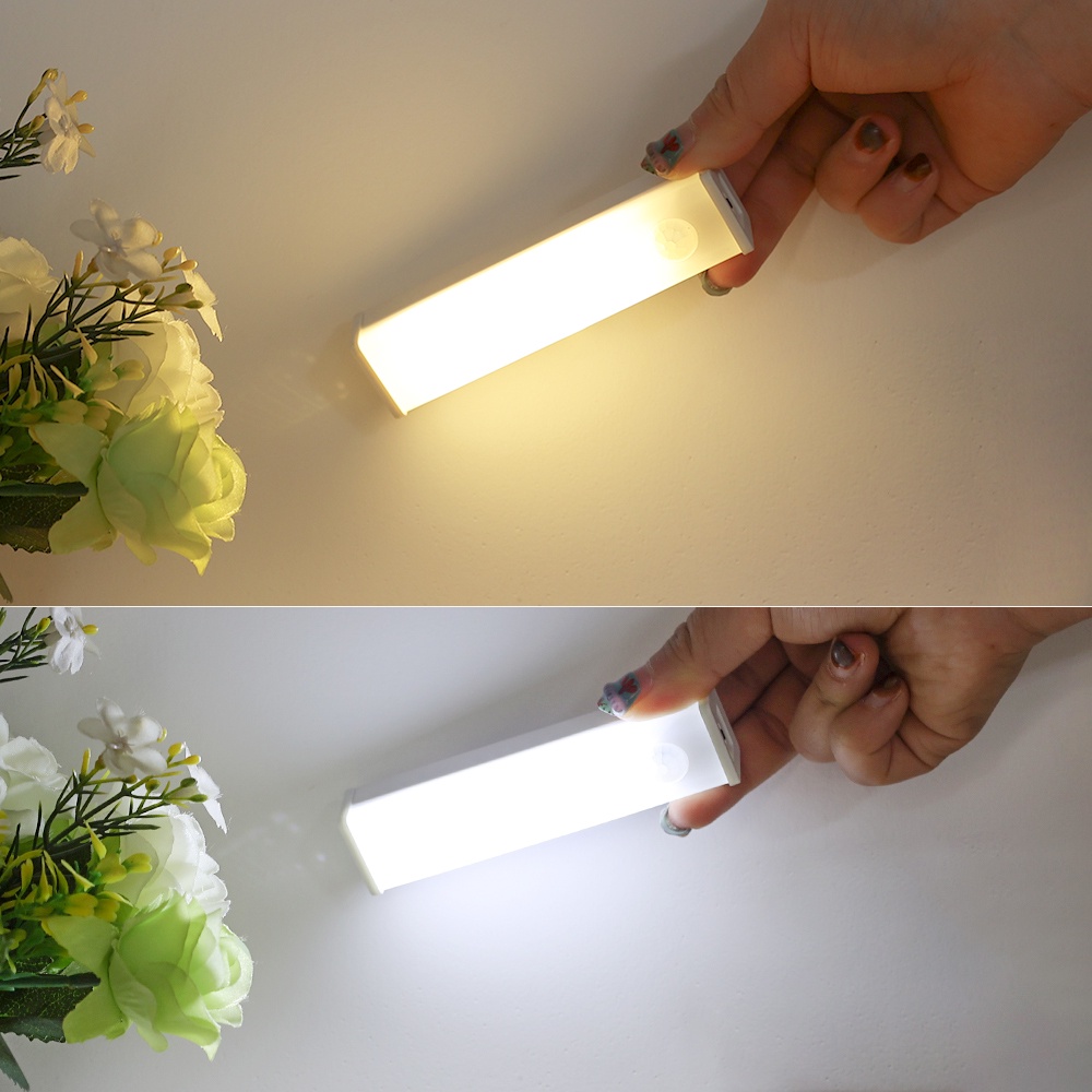 Magnetic Attraction USB Rechargeable LED Rectangular Night Light / 3 ...