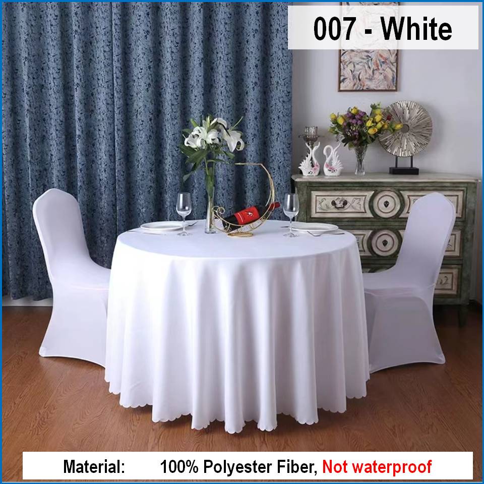 Premium Quality Purity Color Table Cloth*Pastoral Polyester Fiber ...