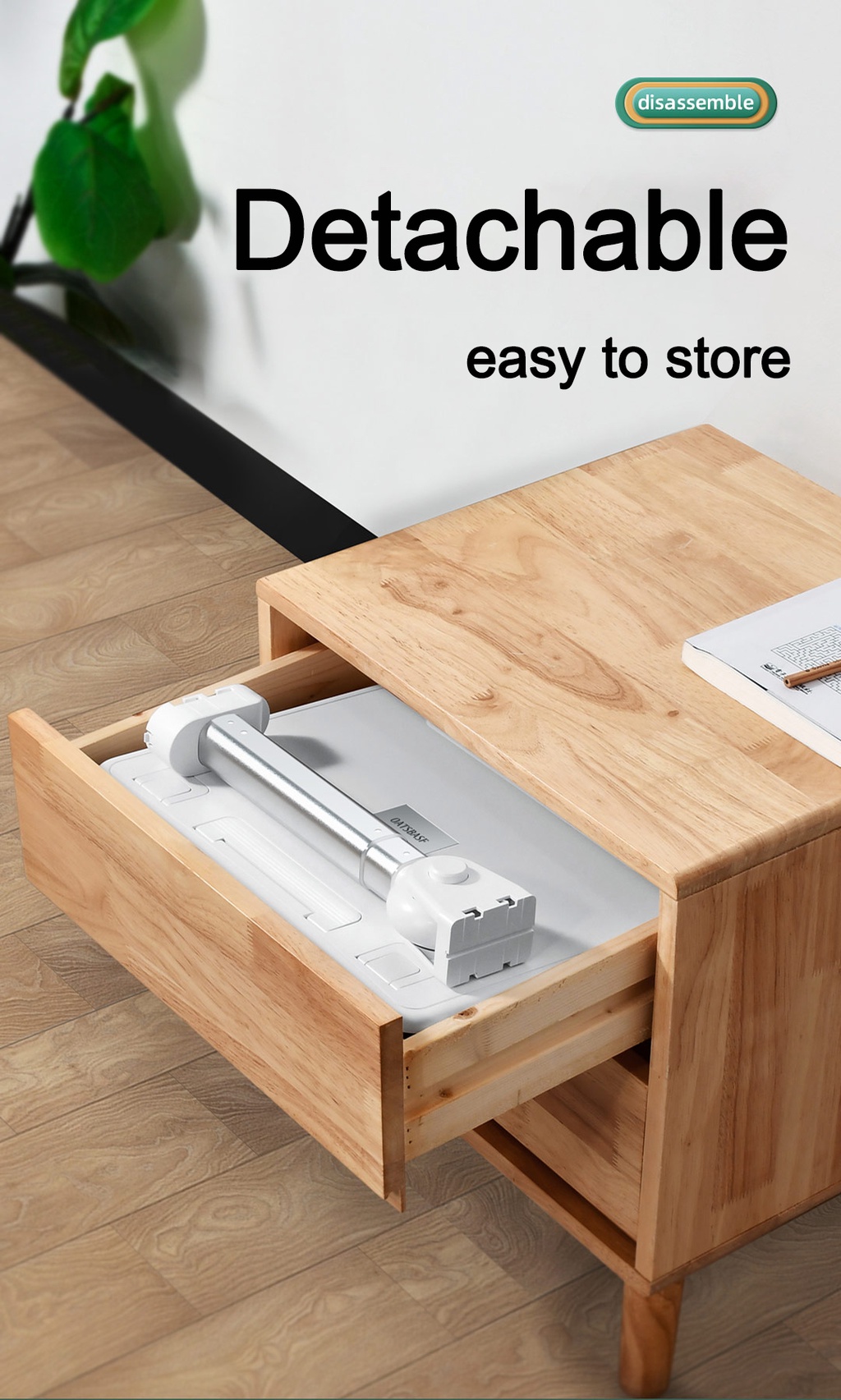 OATSBASF Reading Table With LED Light Kids Lap Desk Laptop Table Laptop ...
