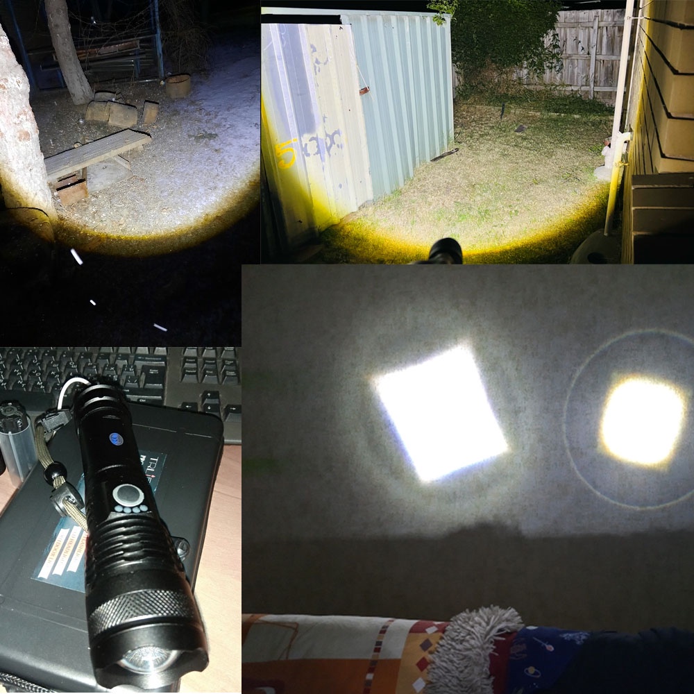 XHP90 Flashlight Highest configuration Led light XHP90 COB Torchlight 2 ...