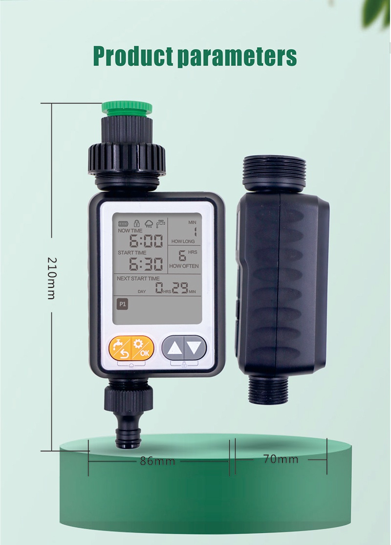 Rainy Sensor Automatic Watering Timer Large Screen Smart Lazy ...