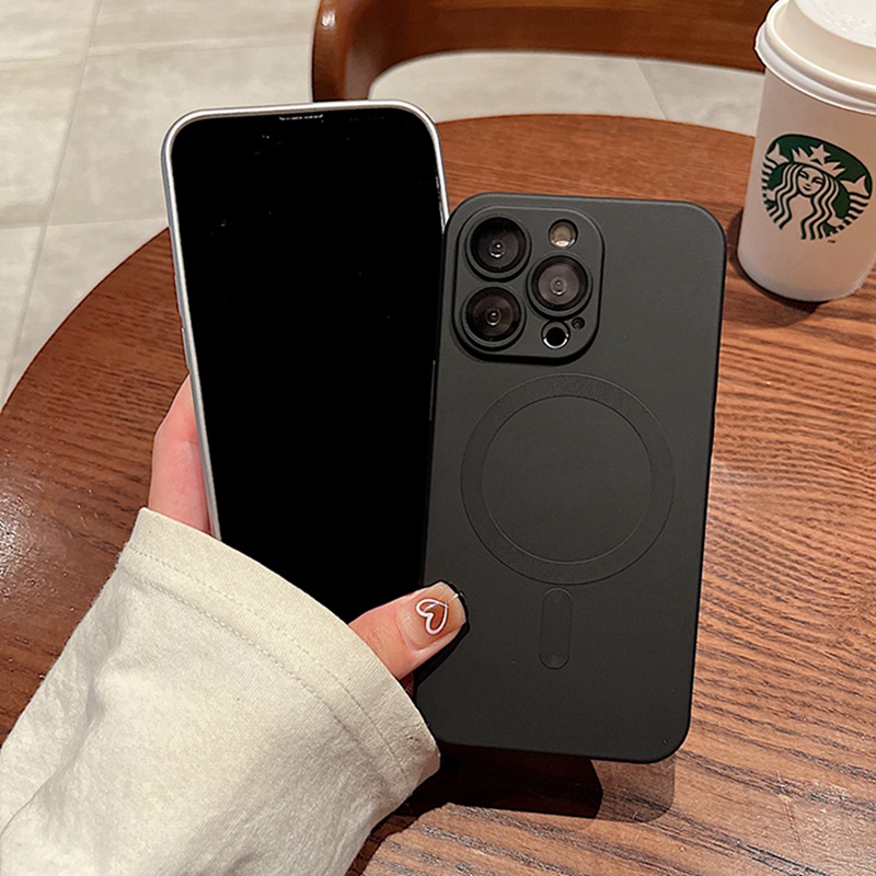 WUJU Metallic texture Luxury Magnetic Wireless Charge Phone Case ...