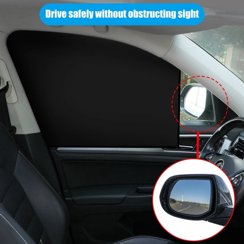 Full Shading Car Curtain Black Rubber Coated Blackout Curtain Summer ...