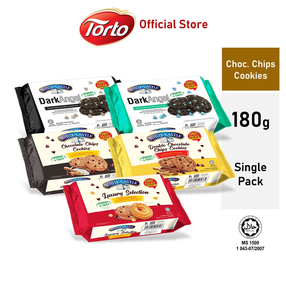 180g White Castle Chocolate Chips Cookies / Dark Angel Chocolate Chips ...