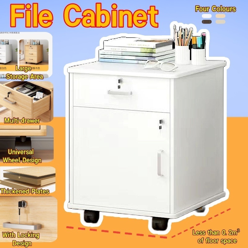 【with Lock】cabinet Storage Cabinet Bedside Table File Cabinet Cabinet ...
