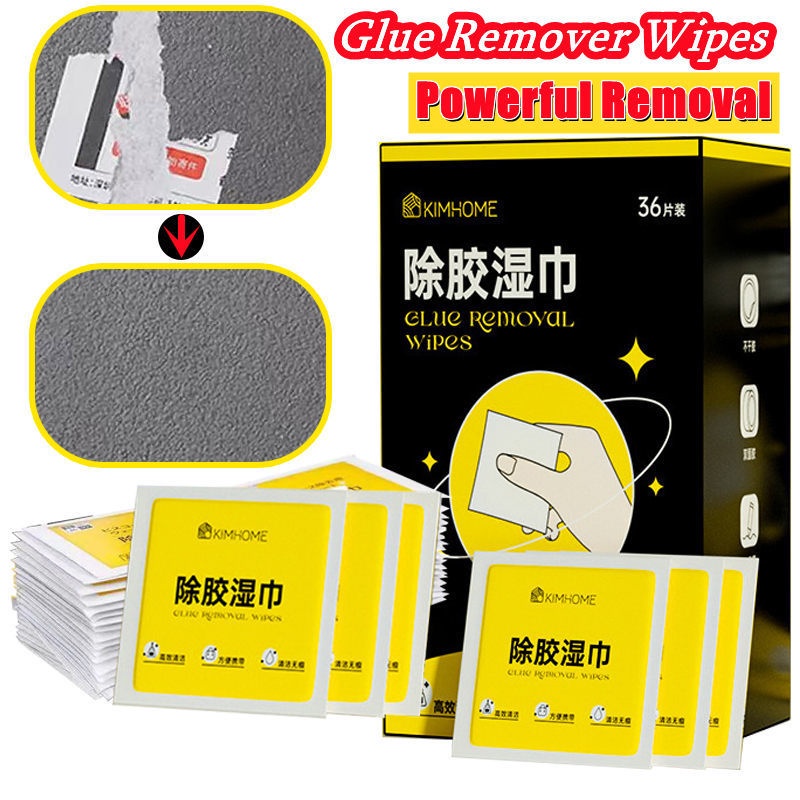 36PCS/Pack Glue Remover Wipes Magic Cleaning Cloth Household Sticker ...