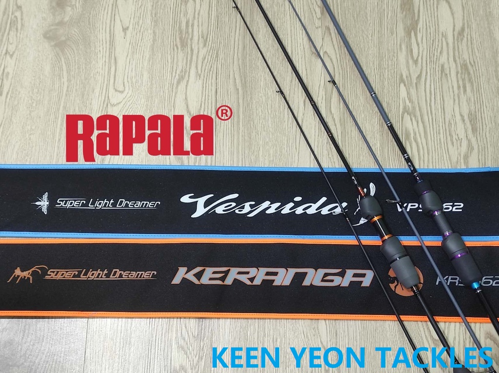 RAPALA KERANGA / VESPIDA SPINNING ROD ( FUJI REEL SEAT ) | Shopee Singapore