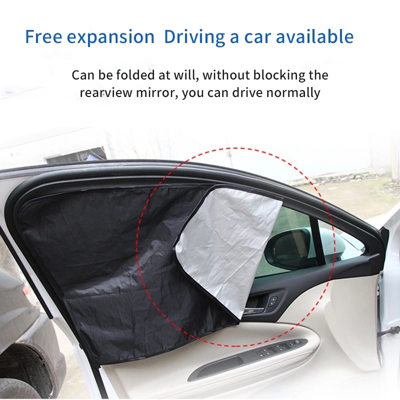 Full Shading Car Curtain Black Rubber Coated Blackout Curtain Summer ...