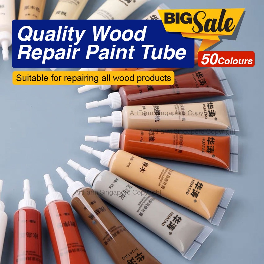 SG BEST Seller DIY 20g Wood Repair Paint Filler Tube 50 Colours for ...