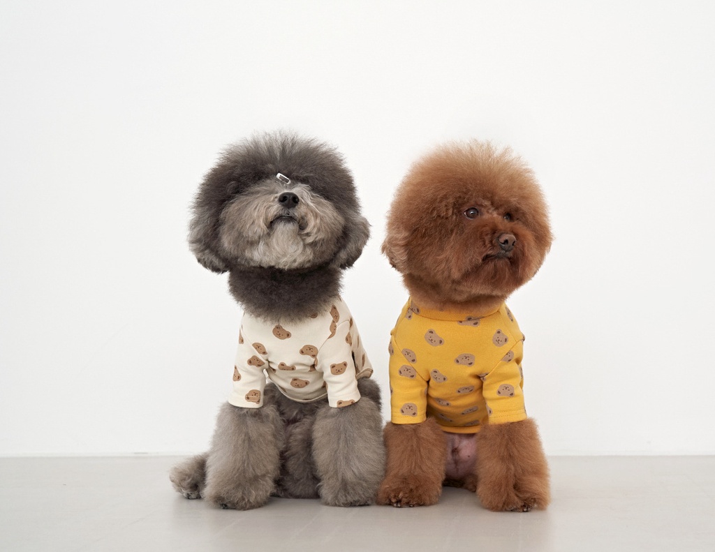 Puppy Cute Cartoon Squirrel Print Vest T-Shirt Round Neck Cat Teddy ...