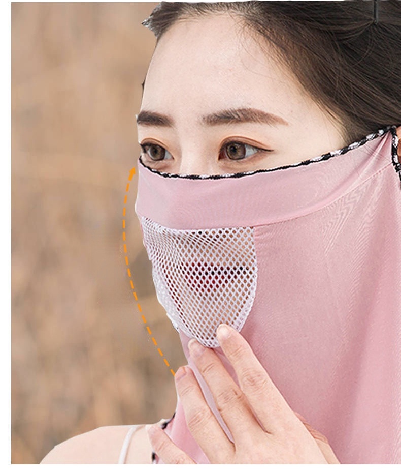 Sun Protection Face Masks Neck Protection Women's Summer Face Shield UV ...