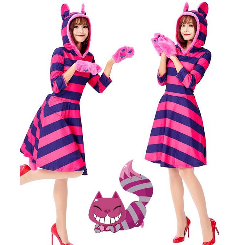 Alice In Delightful Wonderland Cheshire Cat Costume Featuring Size ...