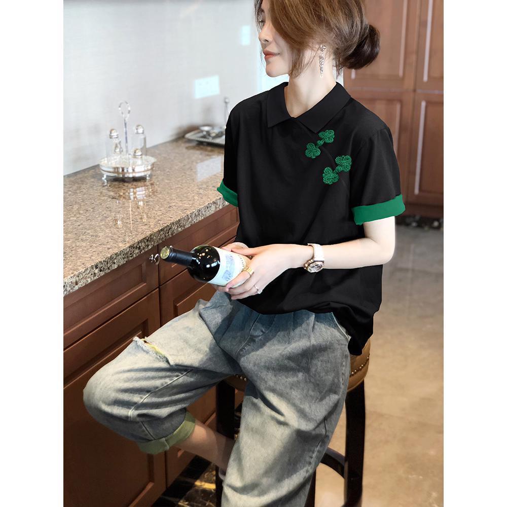 Hot Sae Fashion Embroidery Literary Chic Blouse New Chinese Short ...