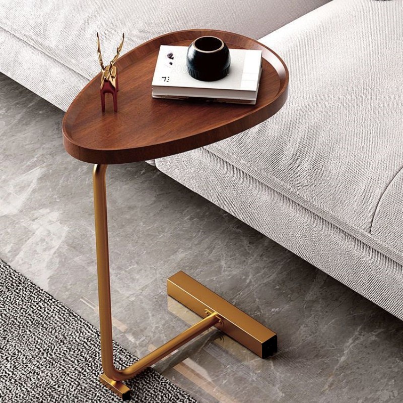 J.L Coffee Table Bedside Table Solid Wood Vintage Snack Side Table ...