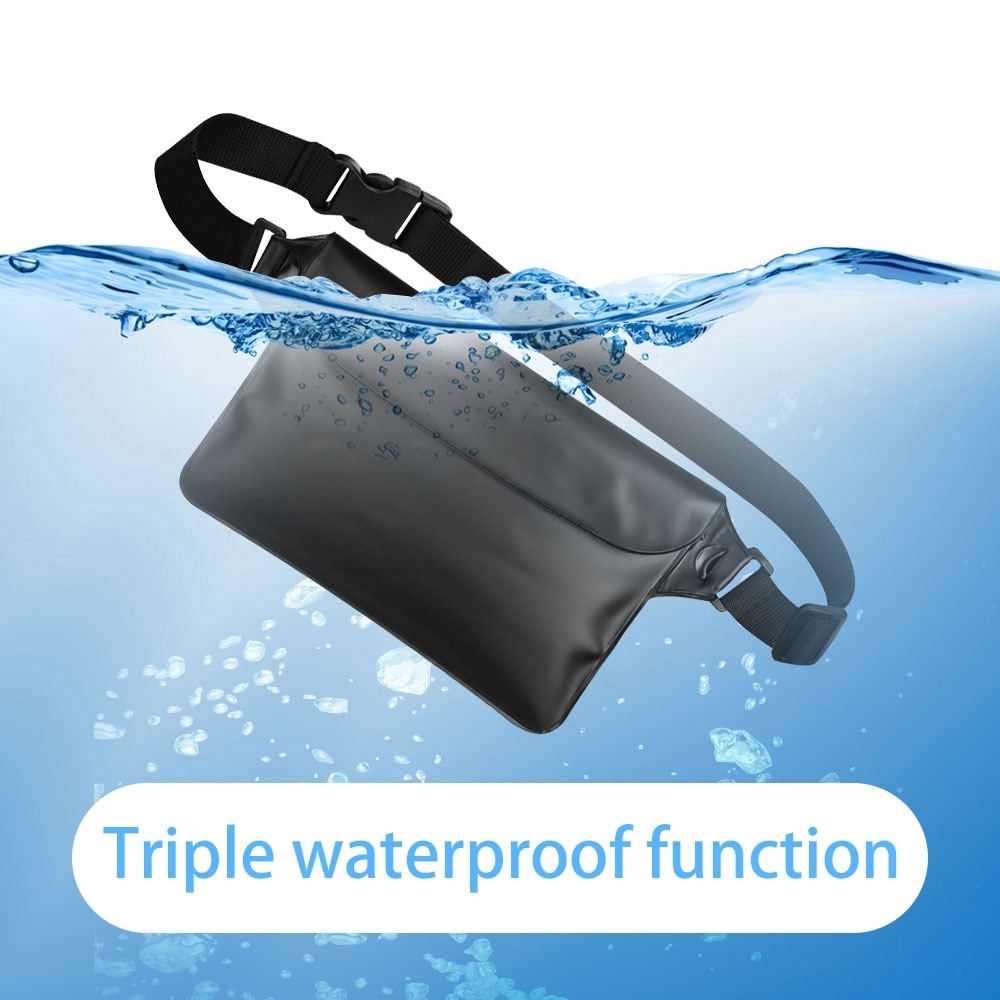 Waterproof Bag Touch Screen Phone PVC Waist Pocket Sports Swimming ...
