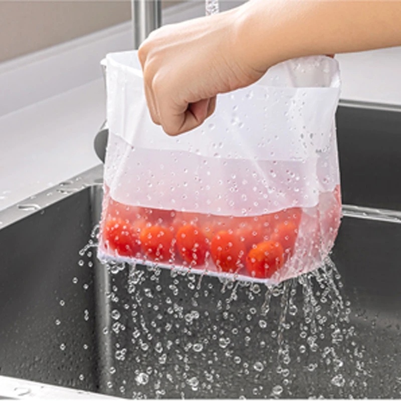 10PCS Self-standing Drain Bags Disposable Kitchen Strainer Sink Garbage ...