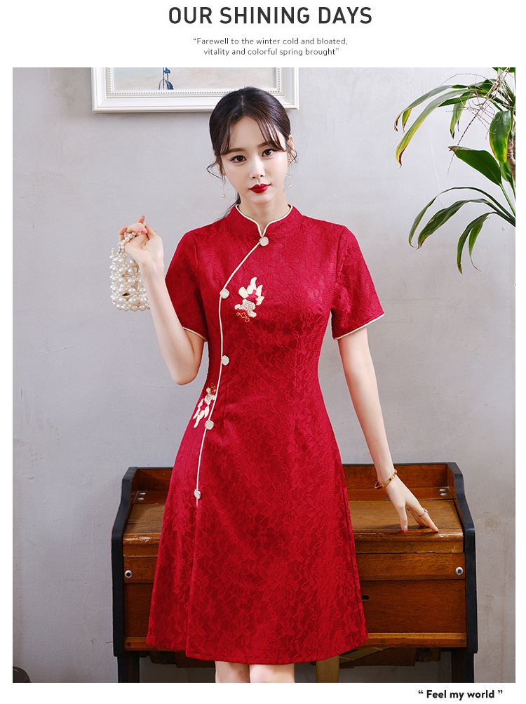 Plus Size Chinese Traditional Retro Improved Cheongsam Summer New Young ...