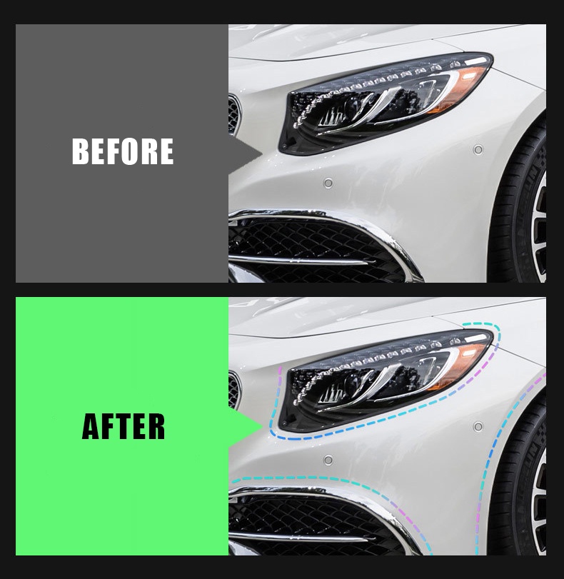 60cm Laser Color Dashed Line Car Sticker / Scooter Reflective Body ...