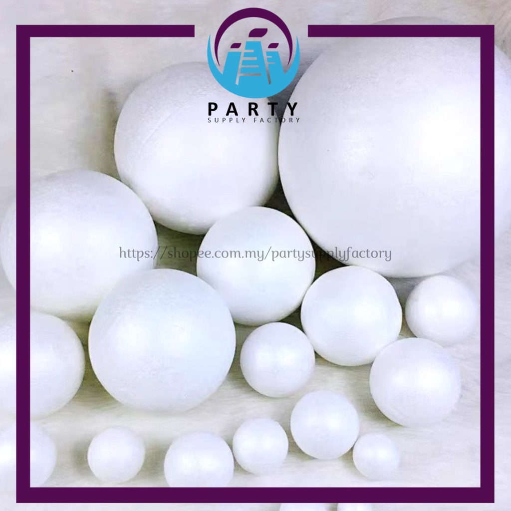 White Round Polystrene Ball / Polystyrene Craft Foam Ball / Polyfoam ...