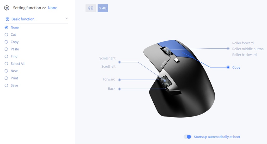 Rapoo MT760L/MT760/MT760mini Rechargeable Multi-mode Wireless Mouse ...
