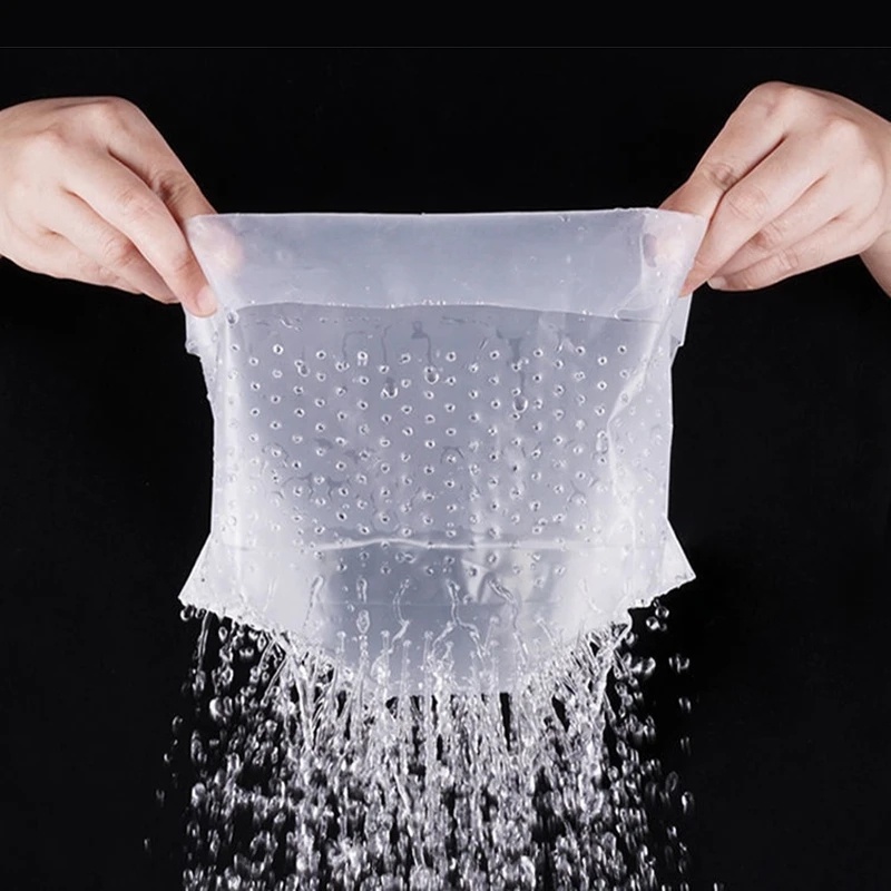 10PCS Self-standing Drain Bags Disposable Kitchen Strainer Sink Garbage ...