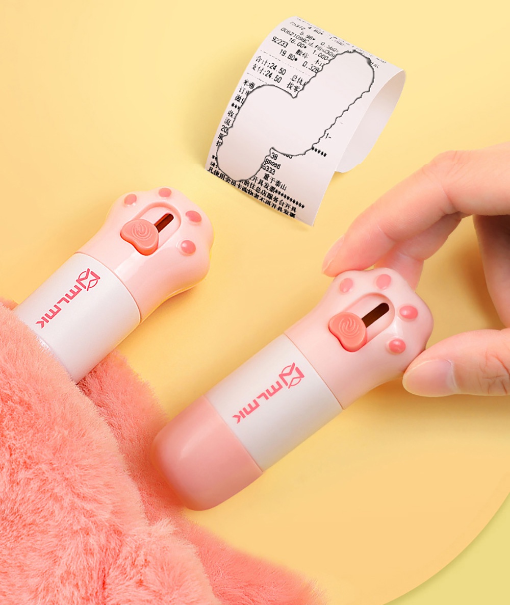2 IN 1 Thermal Paper Correction Liquid Parcel Box Opener Knife Cartoon ...