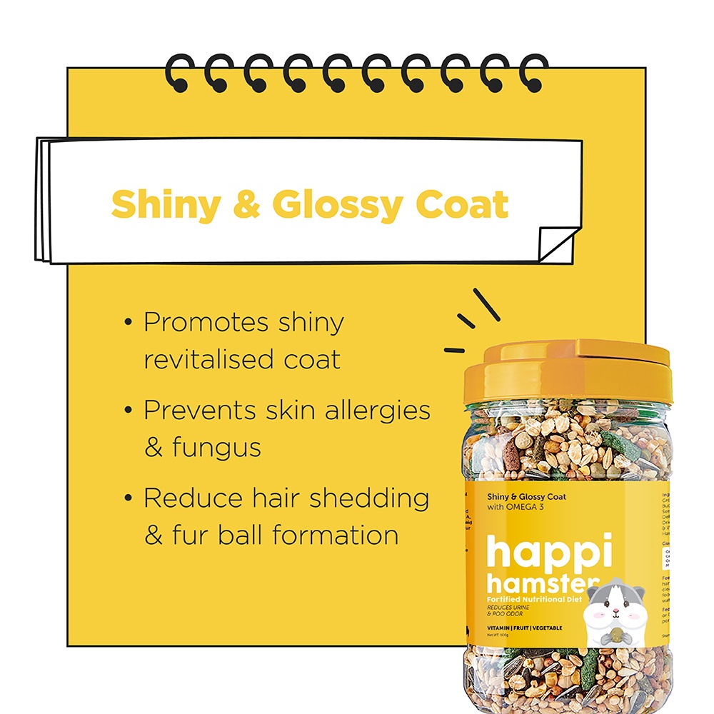 Happi Hamster Fortified Nutritional Diet 600g | Hamster Food, Vitamin ...