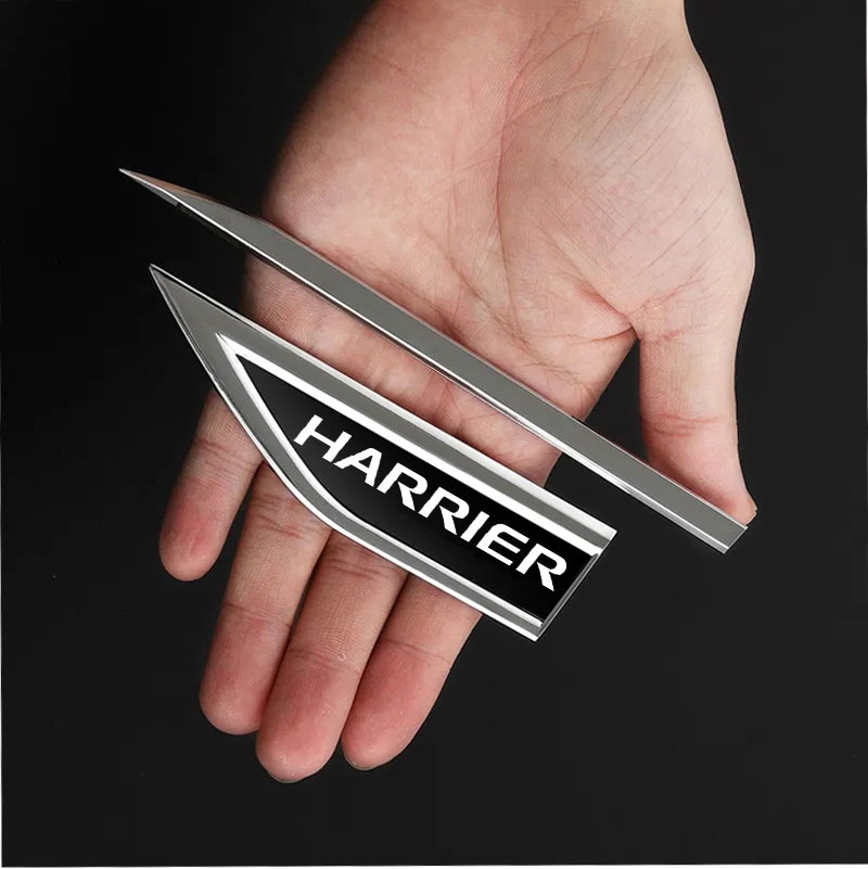 1 Set Stainless Steel Car Door Fender Metal Side Logo Stickers （Left ...