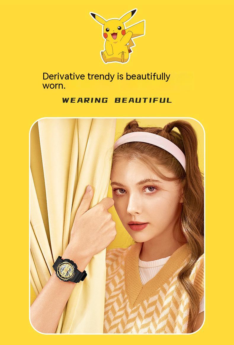 Original Pokemon Electronic Watches Pikachu Anime Joint ZGO Watch ...