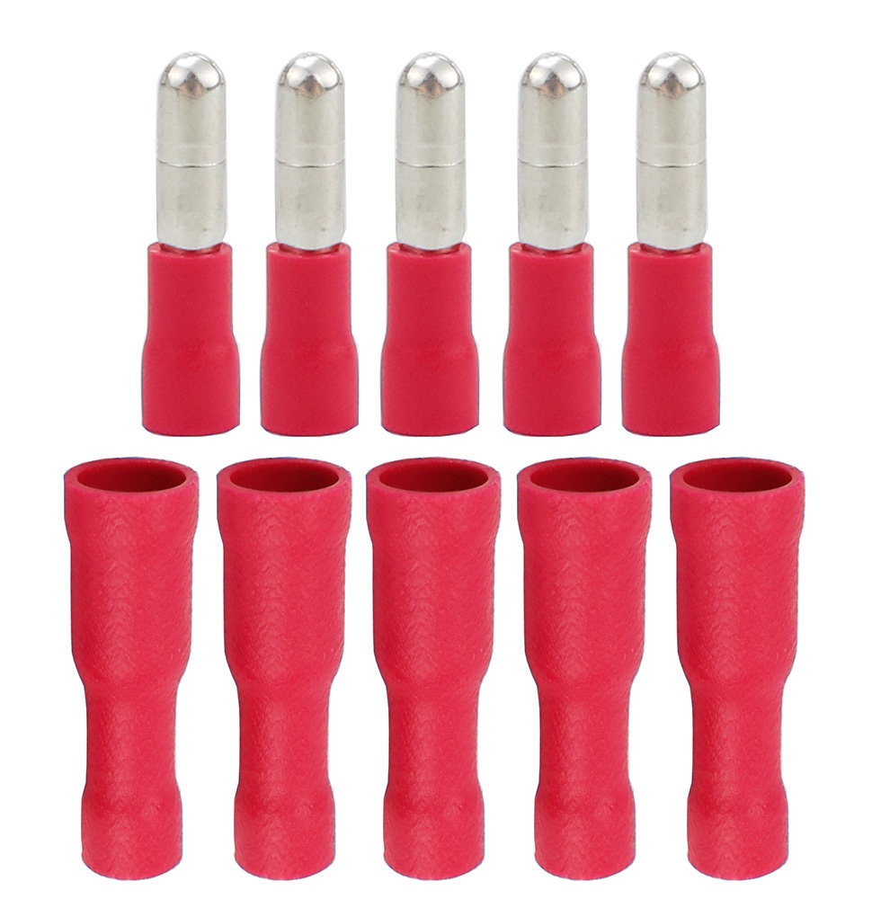 100pcs/50set Male Female Bullet Connector Insulating Joint Crimp ...