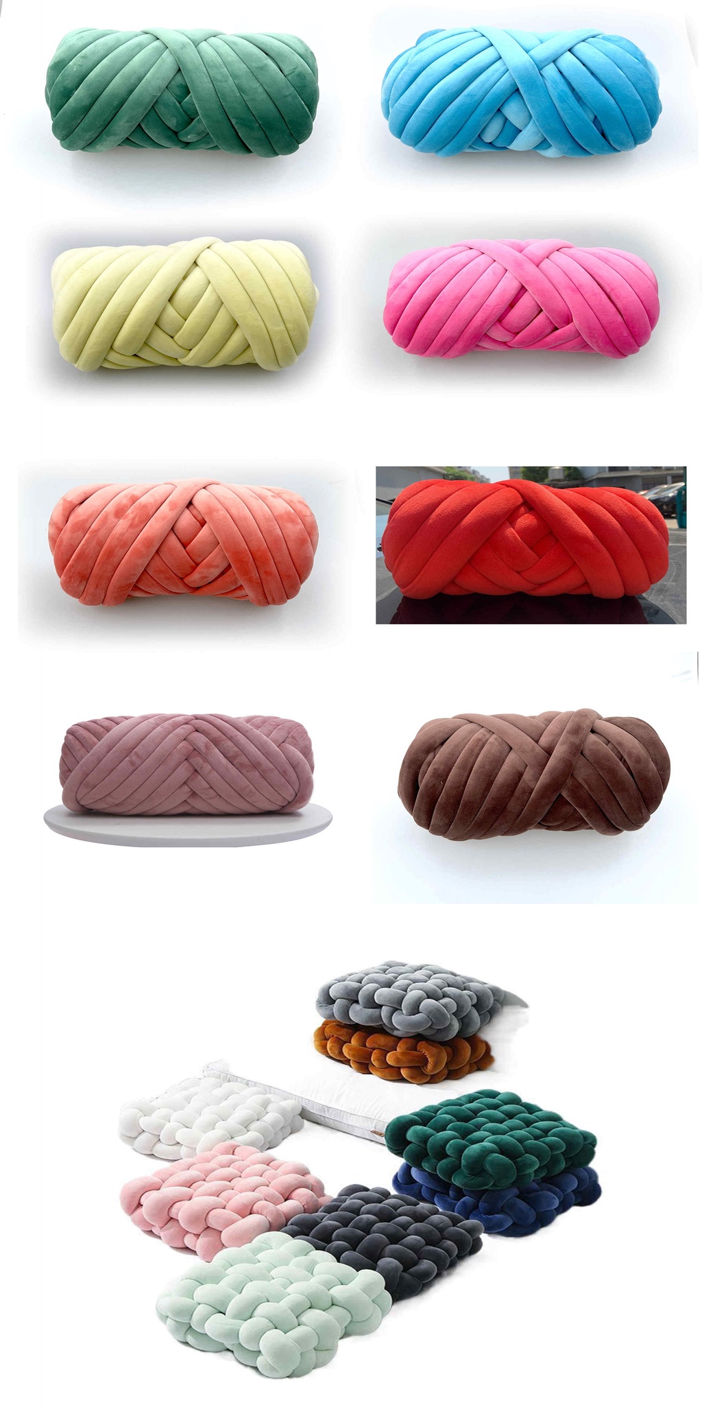 1KG 1000G Giant yarn Giant yarn bag Super Velvet Chunky Yarn Thick ...