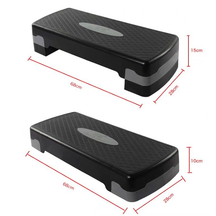 3H Adjustable Non-Slip Aerobic Step Up Board Stepper Fitness Workout ...