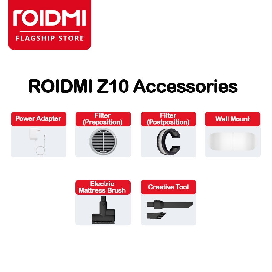 ROIDMI Z10 Cordless Vacuum Cleaner Accessories | Shopee Singapore