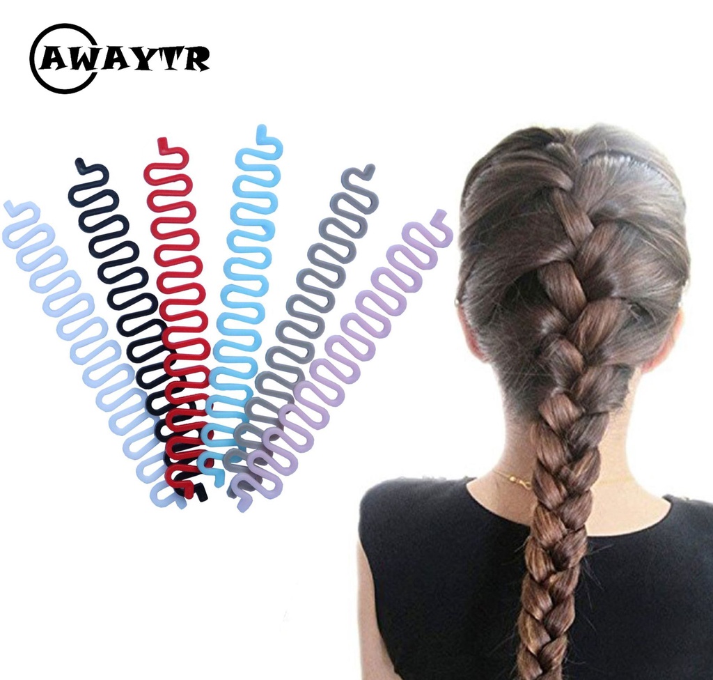 AWAYTR Fishbone Wave Hair Braider Centipede Hair Braider Twist Braid ...